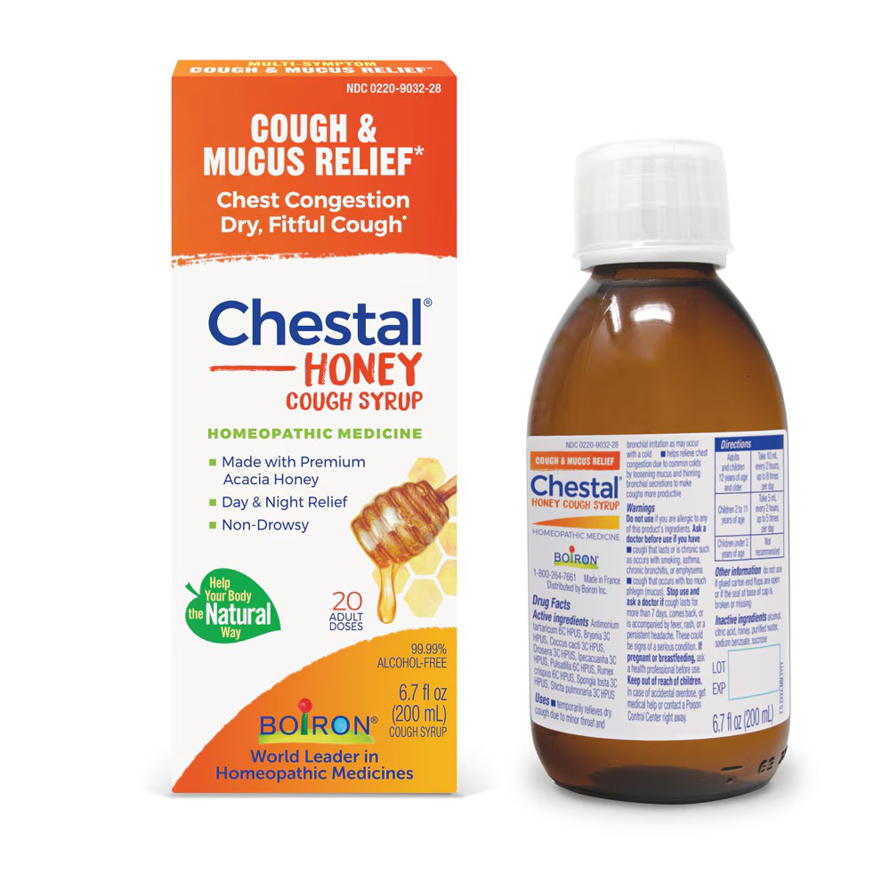 Boiron Chestal Honey Cough & Chest Congestion - Multi-Symptom Formula ...