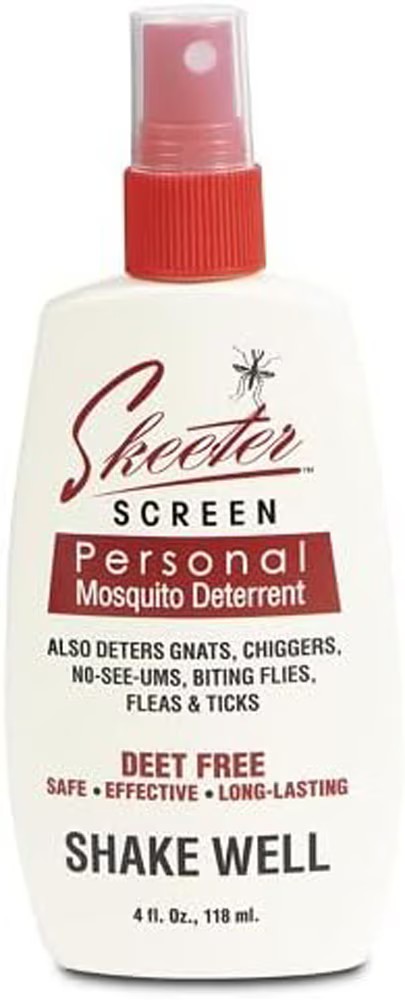 Skeeter Screen Organic Repellent Spray For Mosquitoes 4 fl oz Best ...