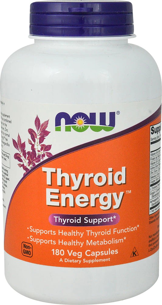 NOW Thyroid Energy 180 Veg Capsules Best Deals and Price History at ...