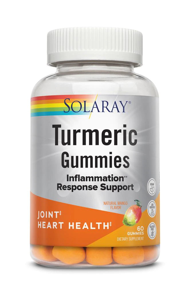 Solaray Turmeric Gummies Natural Mango 60 Gummies Best Deals and Price ...