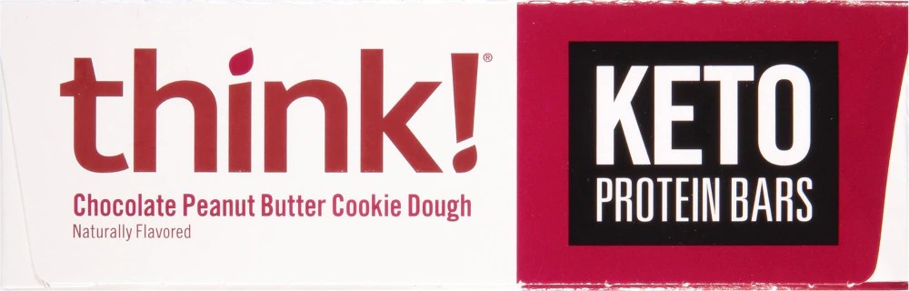 think! Keto Protein Bars Chocolate Peanut Butter Cookie Dough 10 Bars ...