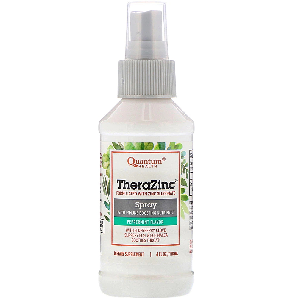 Quantum TheraZinc Spray Peppermint Clove 4 fl oz Deals and Price ...