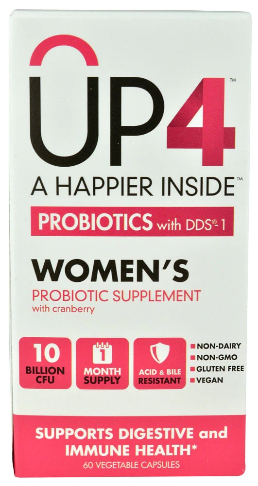 UP4 Probiotics with DDS-1 Women's 10 billion CFU - 60 Vegetable ...