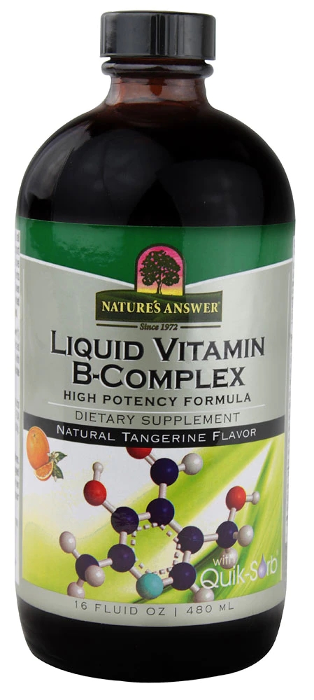 Nature's Answer Liquid Vitamin B-Complex Natural Tangerine 16 fl oz ...