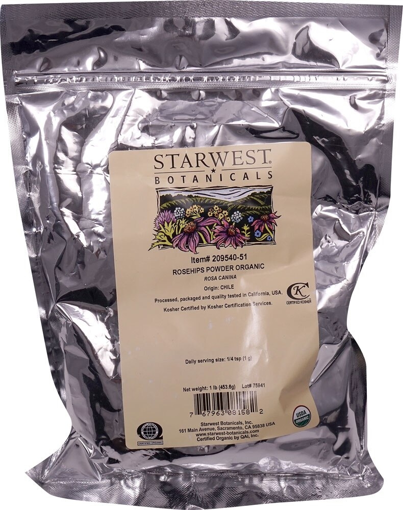Starwest Botanicals Organic Rosehips Powder 1 lb Best Deals and Price ...