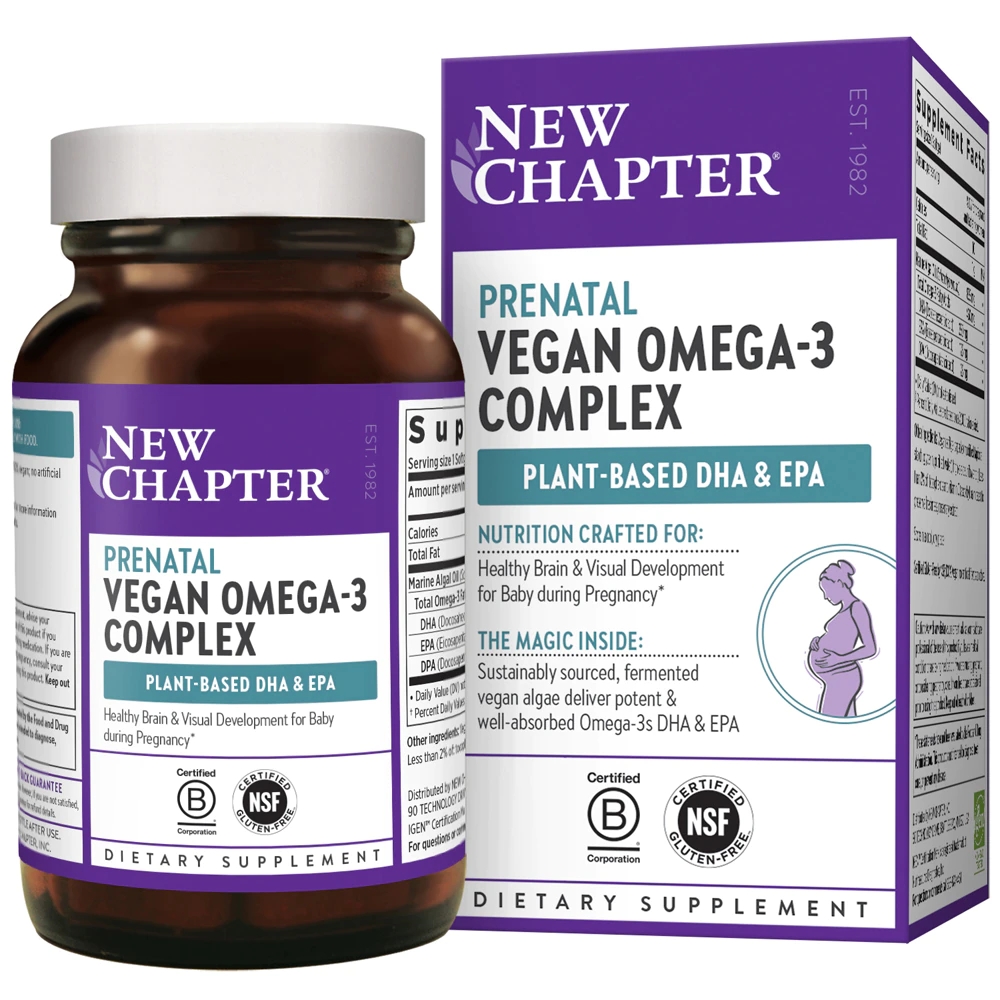 New Chapter Prenatal Vegan Omega-3 Complex 30 Softgels Deals and Price ...