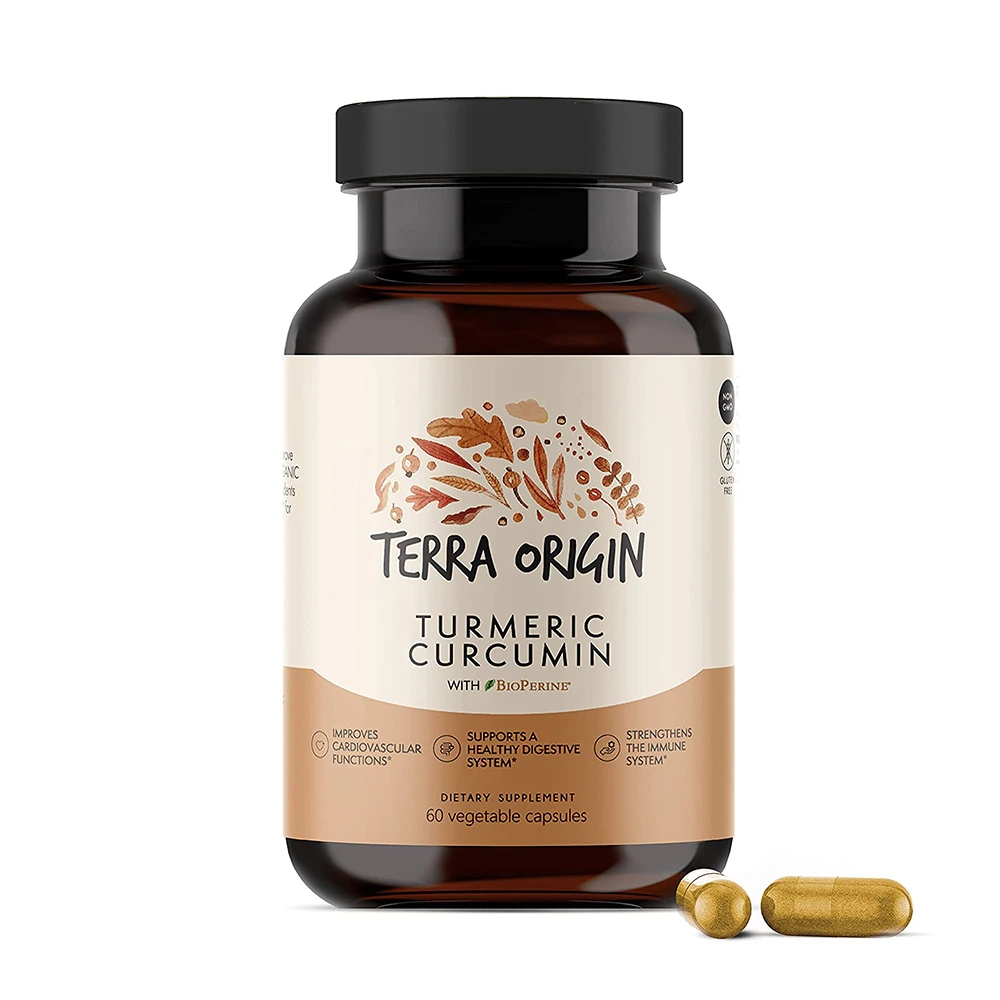 Terra Origin Turmeric Curcumin 60 Vegetable Capsules Best Deals and ...