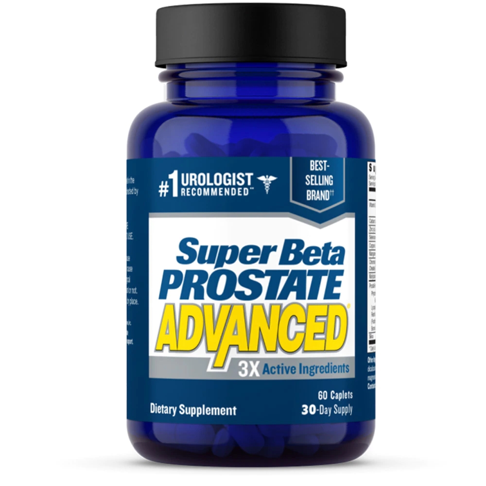Super Beta Prostate Advanced Prostate Supplement for Men -- 60 Caplets ...