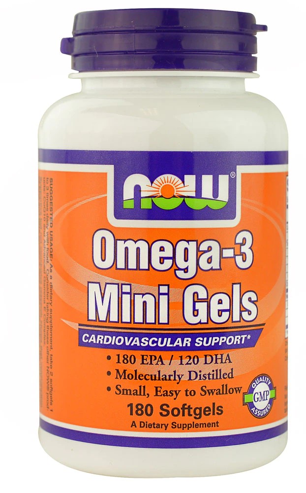 NOW Omega-3 Mini Gels 180 Softgels Best Deals and Price History at ...