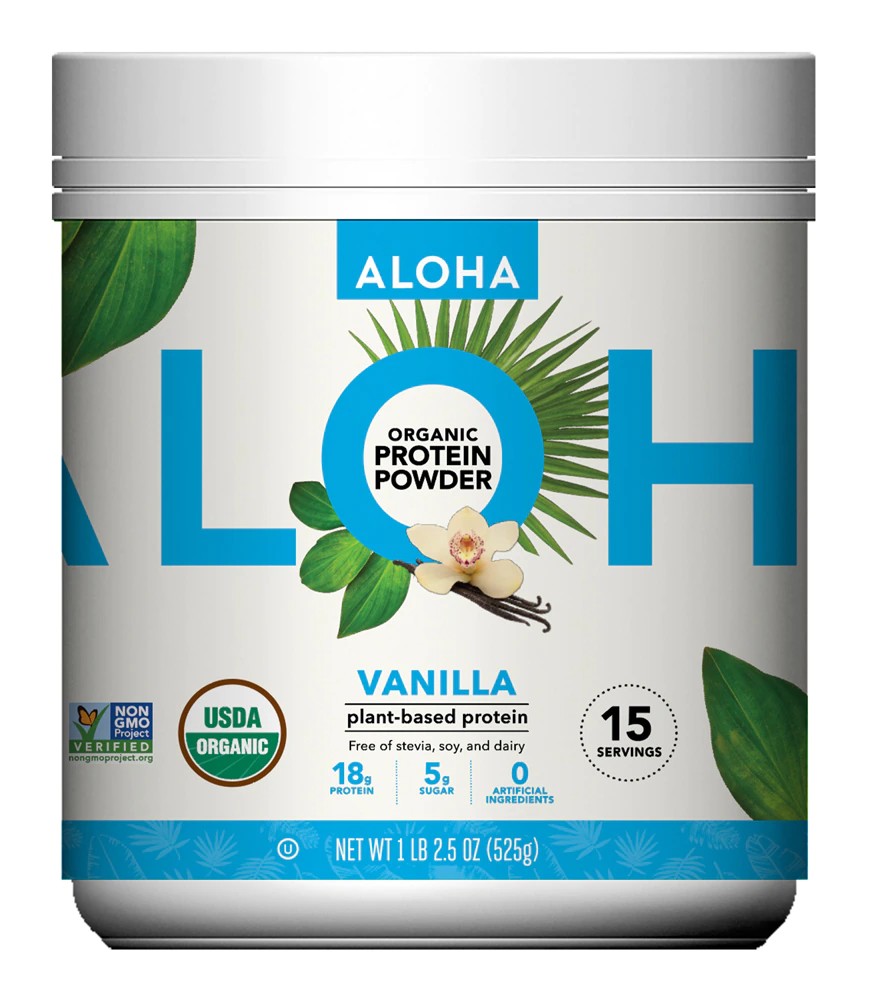 Aloha Organic Plant-Based Protein Powder Vanilla 15 Servings Best Deals ...
