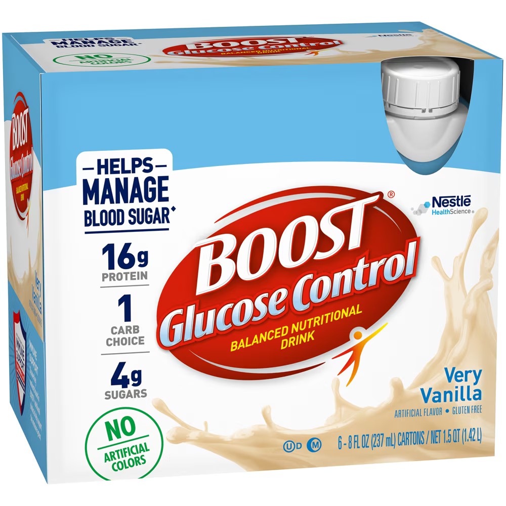 BOOST Glucose Control Nutritional Drink Very Vanilla 6 Pack Best Deals ...