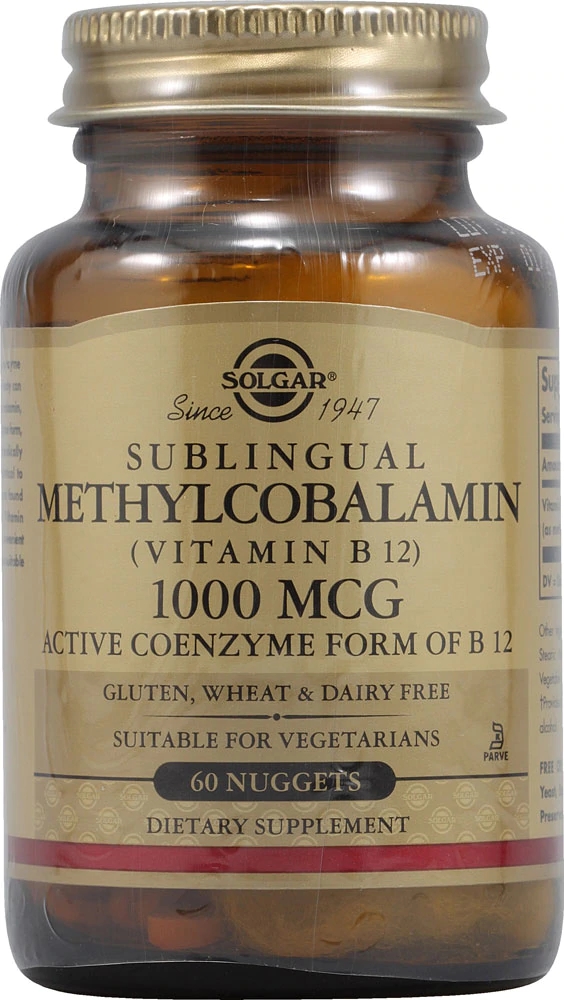 Methylcobalamin Vitamin B12 -- 1000 mcg - 60 Nuggets Deals and Price ...