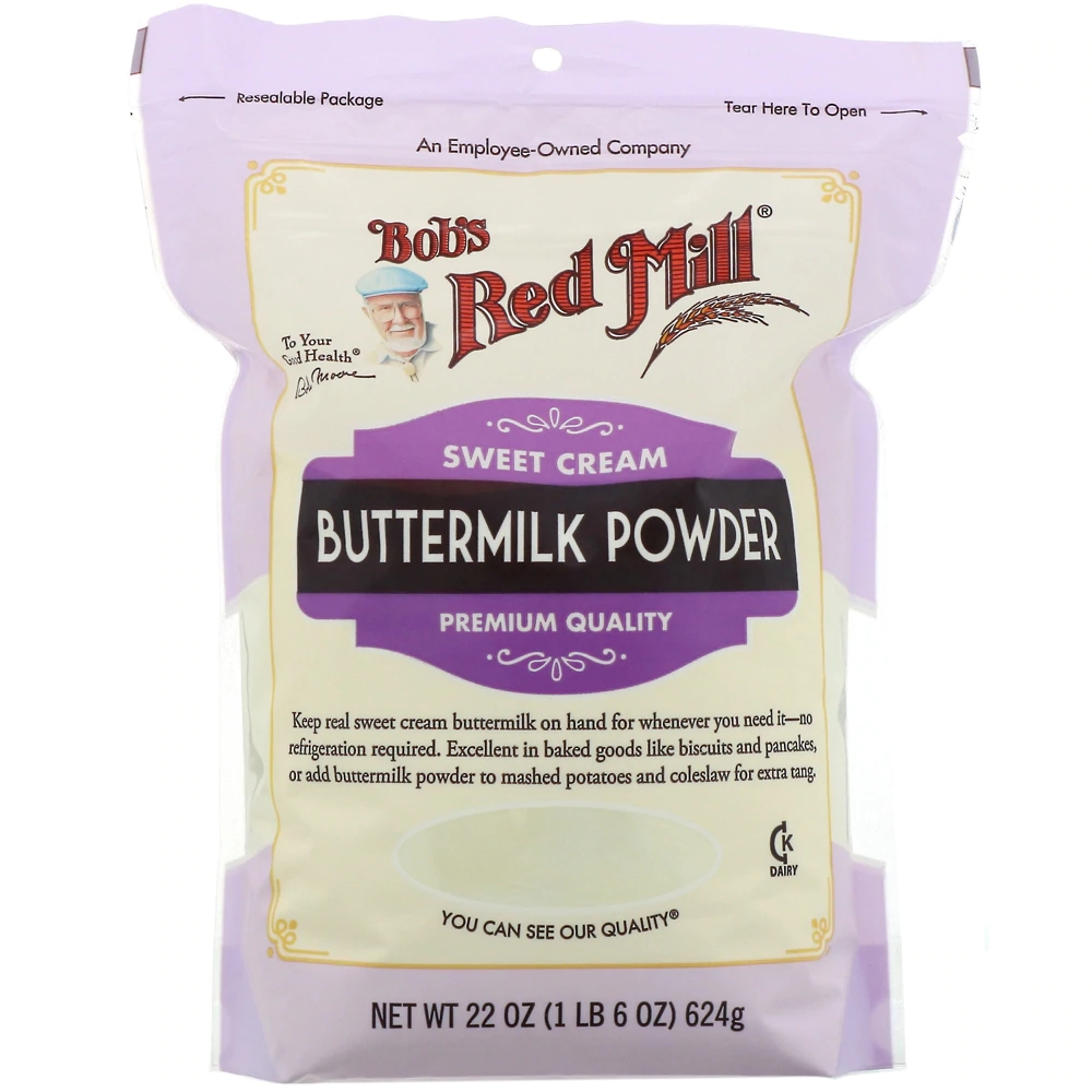 Bob's Red Mill Sweet Cream Buttermilk Powder 22 oz Resealable Pouch ...