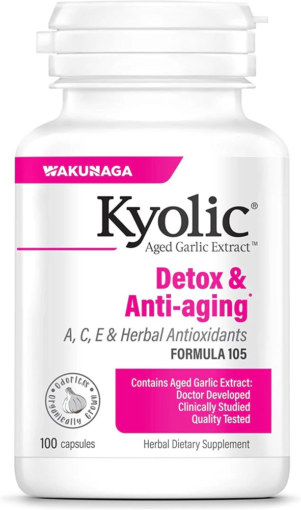 Kyolic Aged Garlic Extract Detox and Anti-Aging Formula 105 100 ...