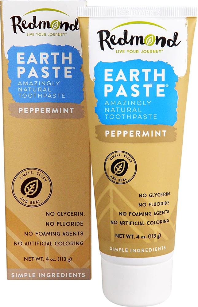 Redmond Trading Company Silver Earthpaste Mineral Toothpaste Peppermint ...