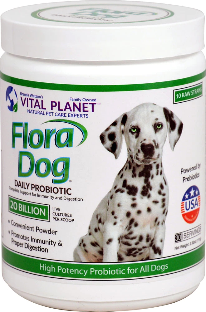 Vital Planet Flora Dog Daily Probiotic Powder 20 billion - 3.92 oz Best ...