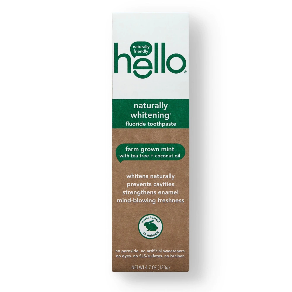 Hello Naturally Whitening Fluoride Toothpaste 4.7 oz Best Deals and ...