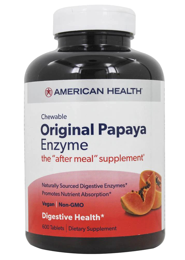 American Health Original Papaya Enzyme Chewable 600 Tablets Best Deals ...