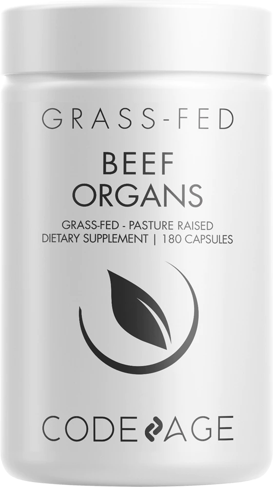 Grass-Fed Beef Organs - Bovine Glandulars Supplement -- 180 Capsules ...
