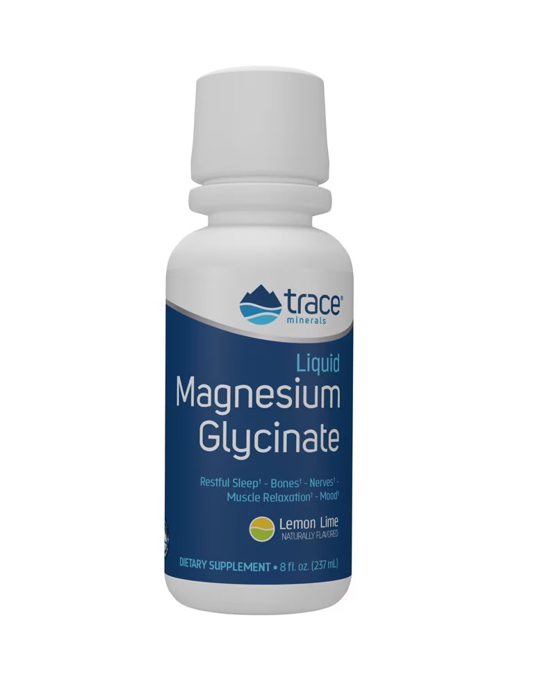 Trace Minerals Research Liquid Magnesium Glycinate Lemon Lime 8 fl oz ...