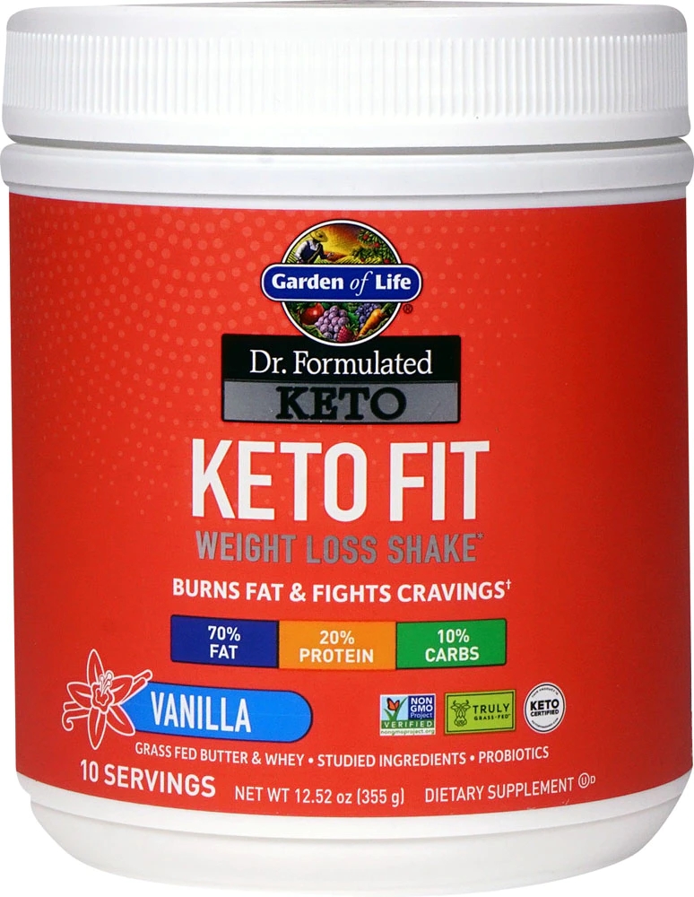 Garden of Life Dr. Formulated Keto Fit Vanilla 12.52 oz Best Deals and ...