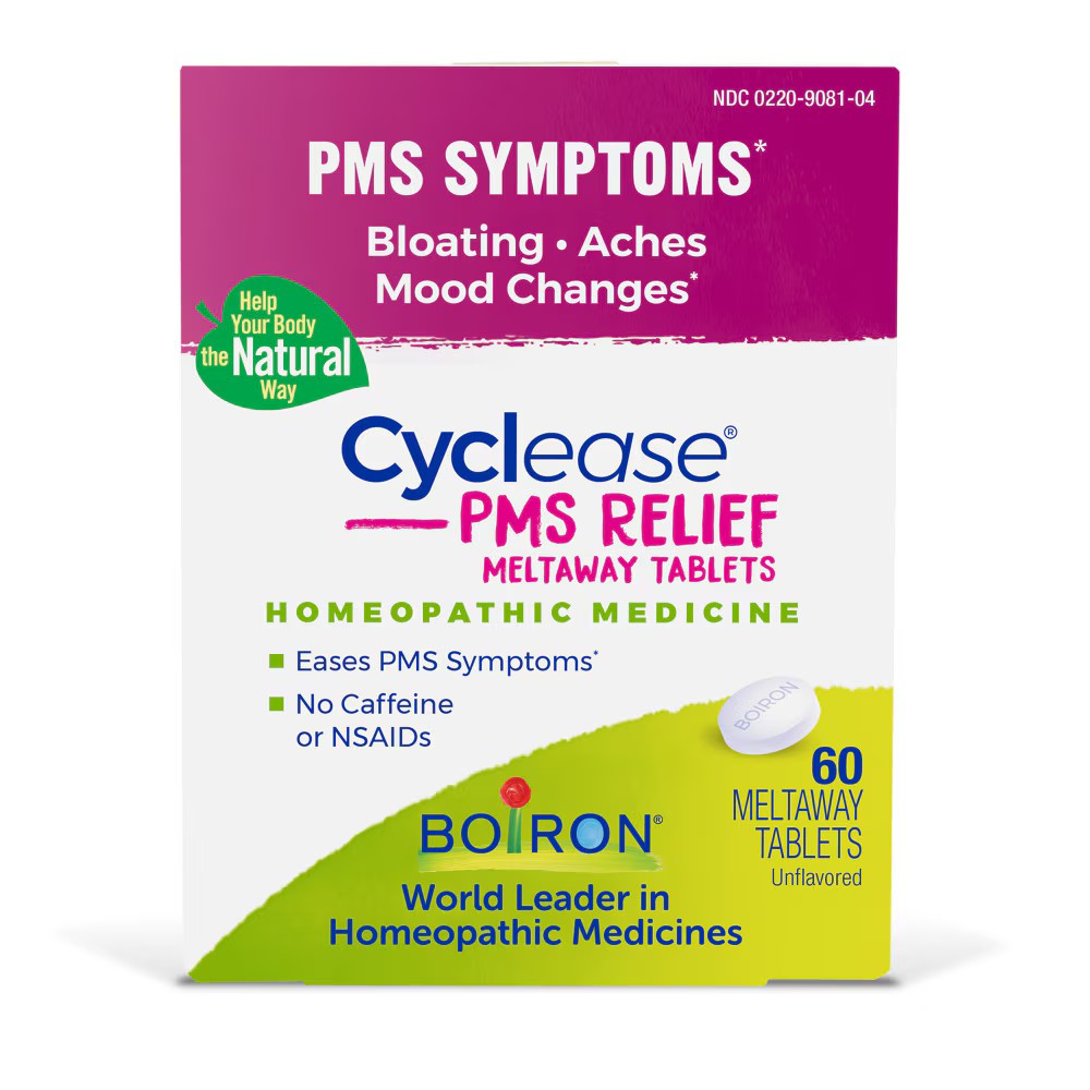 Boiron Cyclease PMS Tablets - PMS Relief-Discomfort-Aches-Bloating ...