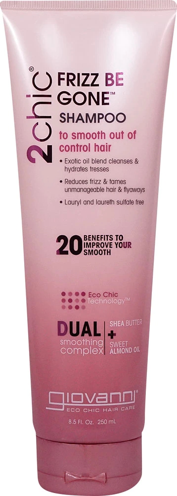 Giovanni 2chic Frizz Be Gone Shampoo Shea Butter & Sweet Almond OIl 8.5 ...