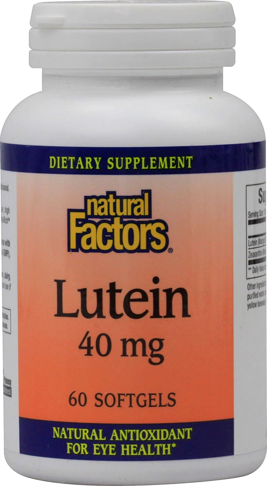 Natural Factors Lutein 40 mg - 30 Softgels Best Deals and Price History ...