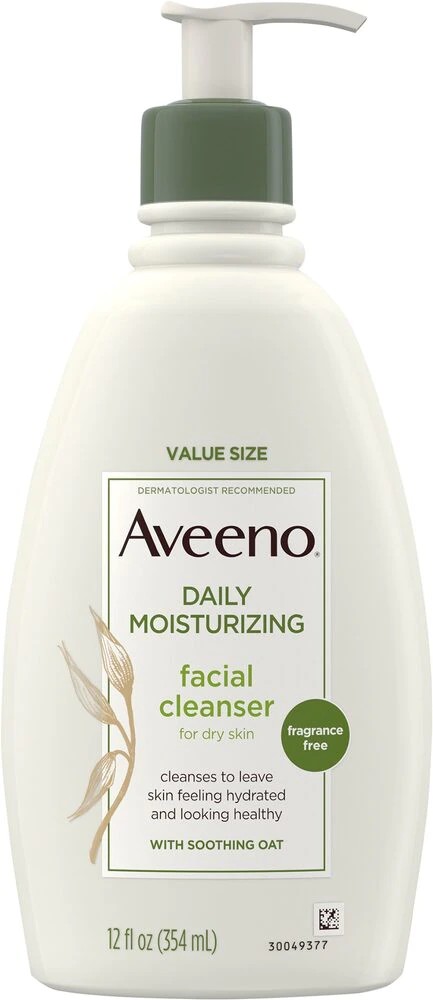 Aveeno Daily Moisturizing Facial Cleanser For Dry Skin Fragrance Free ...
