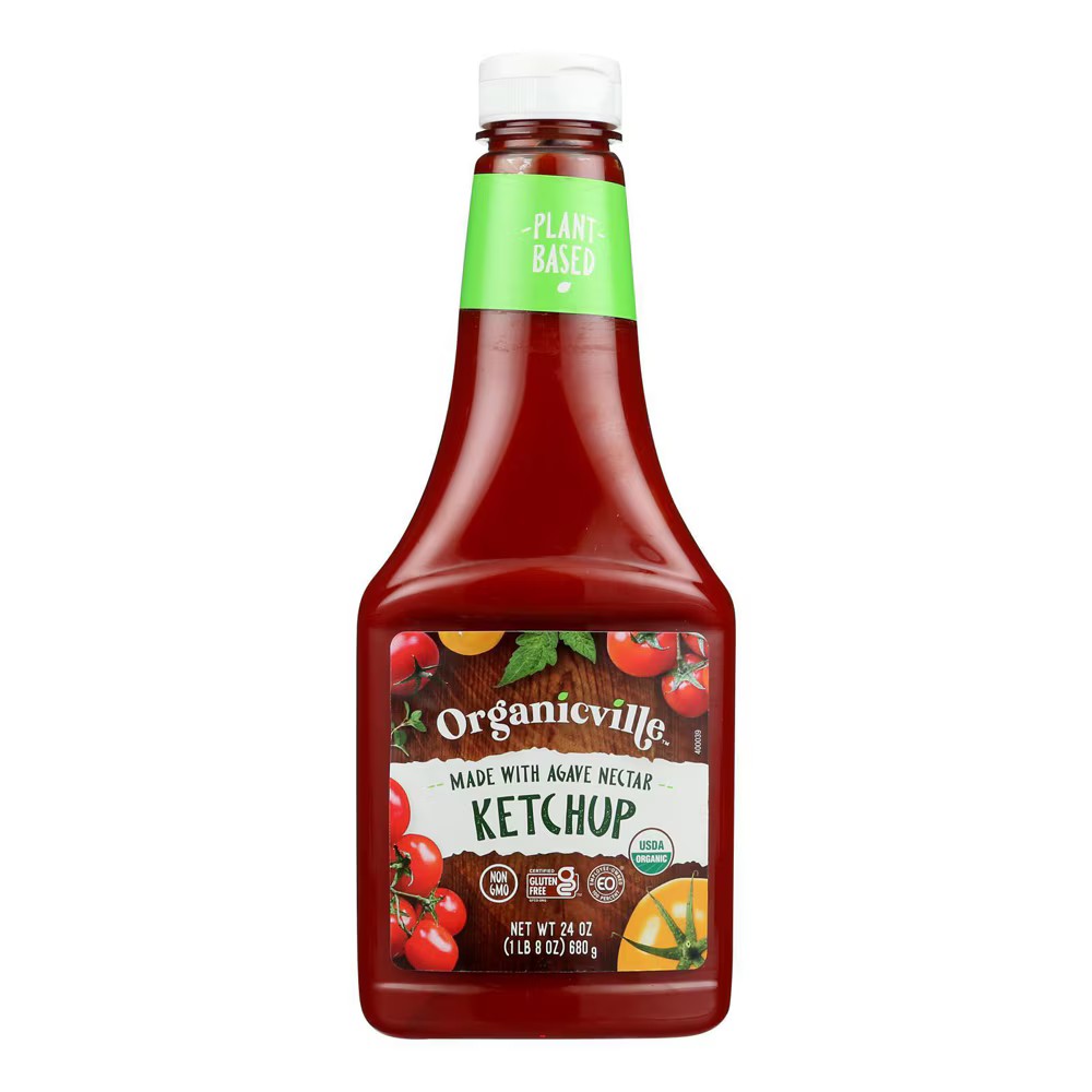 Organicville Ketchup Made with Agave Nectar 24 fl oz Best Deals and Price History at JoinHoney ...