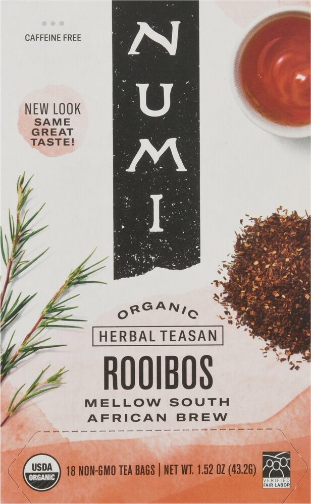 Numi Organic Tea Organic Rooibos Tea 18 Tea Bags Best Deals and Price ...