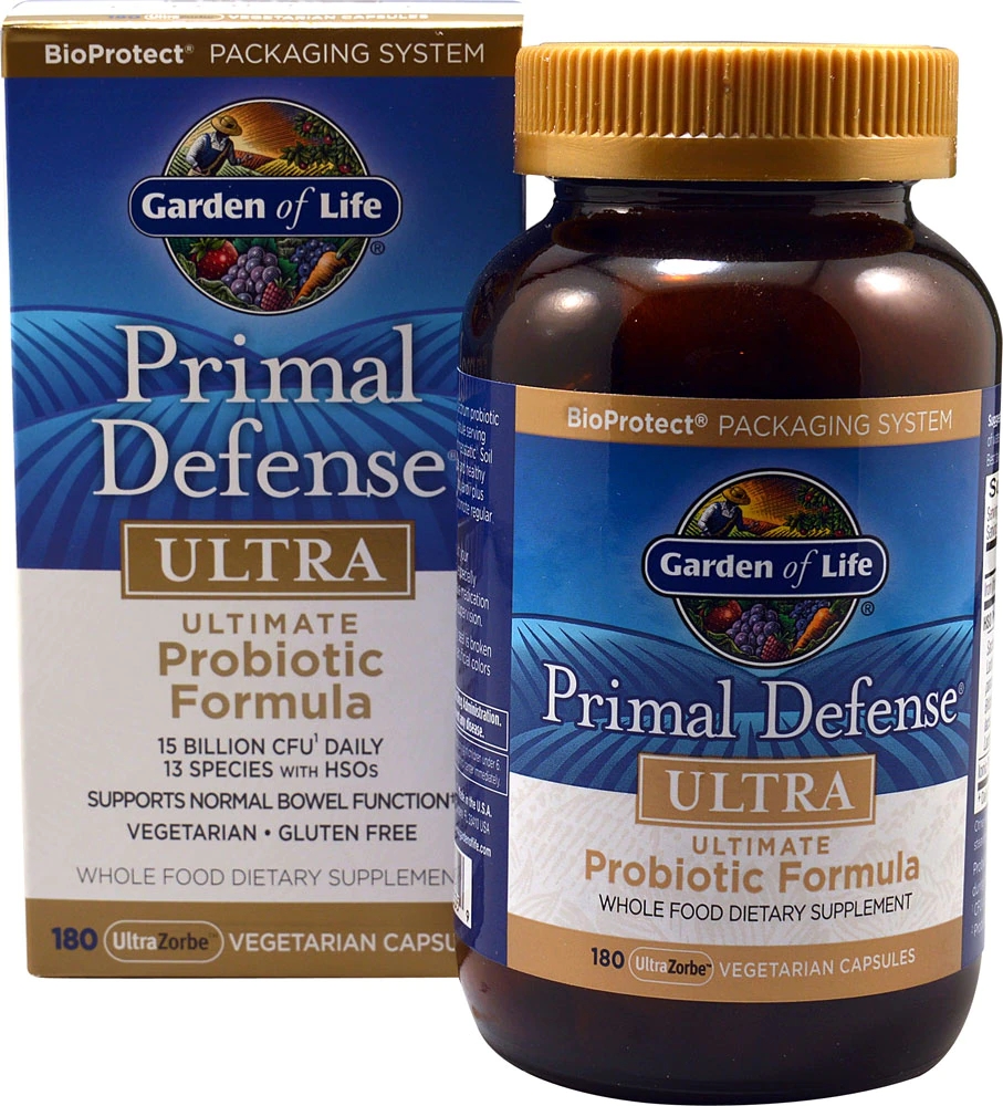 Garden of Life Primal Defense Ultra Probiotic Formula 15 billion CFU ...