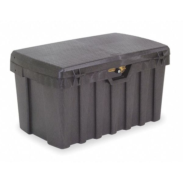 37"W Structural Foam, Black Portable Tool Box, Matte, 20-1/4"H Die ...