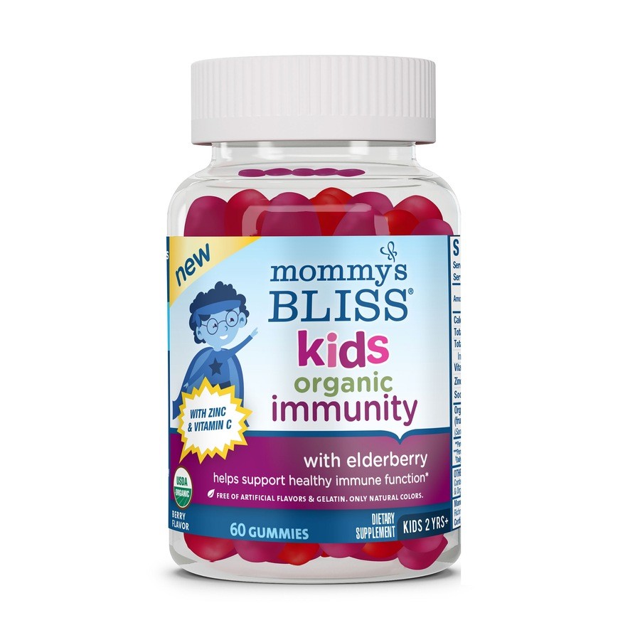 Mommy's Bliss Kids Organic Immunity Gummies with Elderberry, 60 ct ...