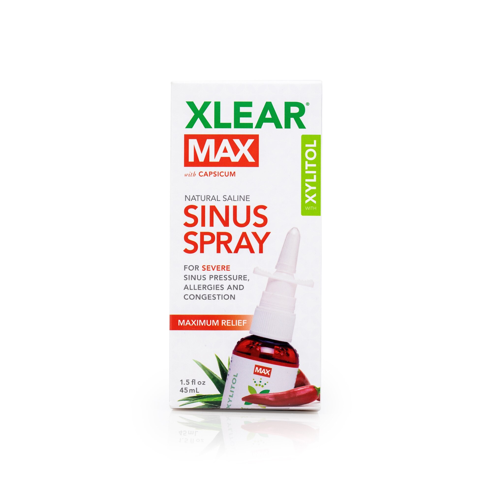 XLEAR MAX with Capsicum Natural Saline Sinus Spray, 1.5 OZ Deals and ...