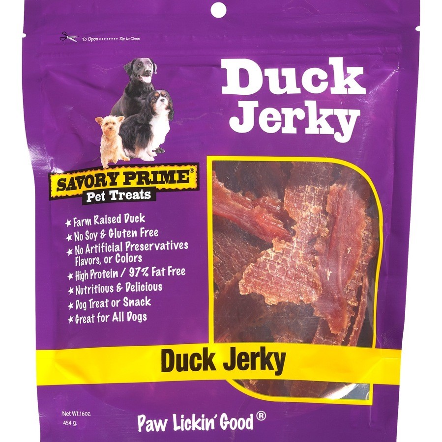 Ruffin'it Chomp'ems Duck Jerky Homestyle Treats for Dogs, 8 oz - 16 oz ...