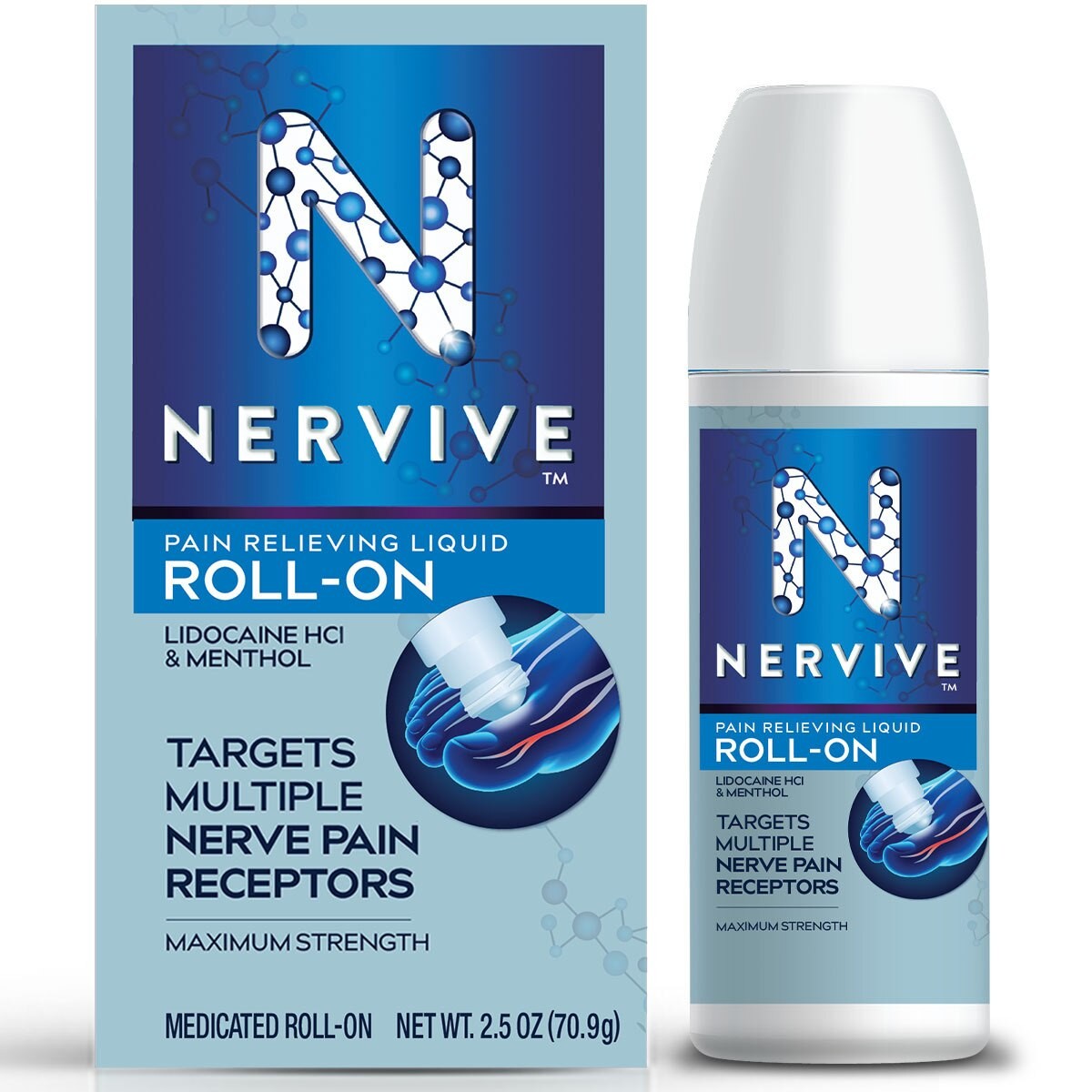 Nervive Pain Relieving Roll-On Liquid, 2.5 OZ Deals and Price History ...