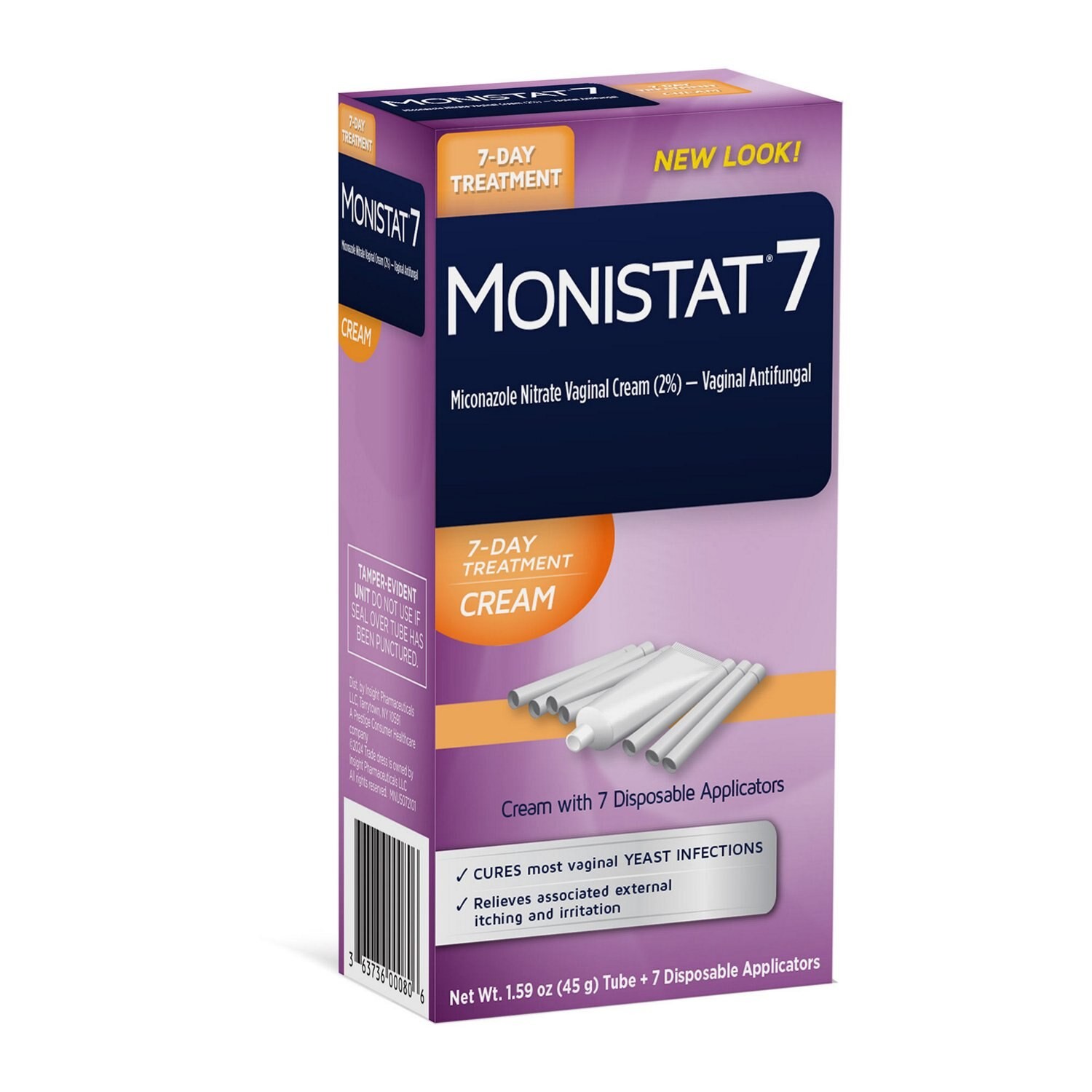 MONISTAT 7-Dose Yeast Infection Treatment, 7 Disposable Applicators & 1 ...