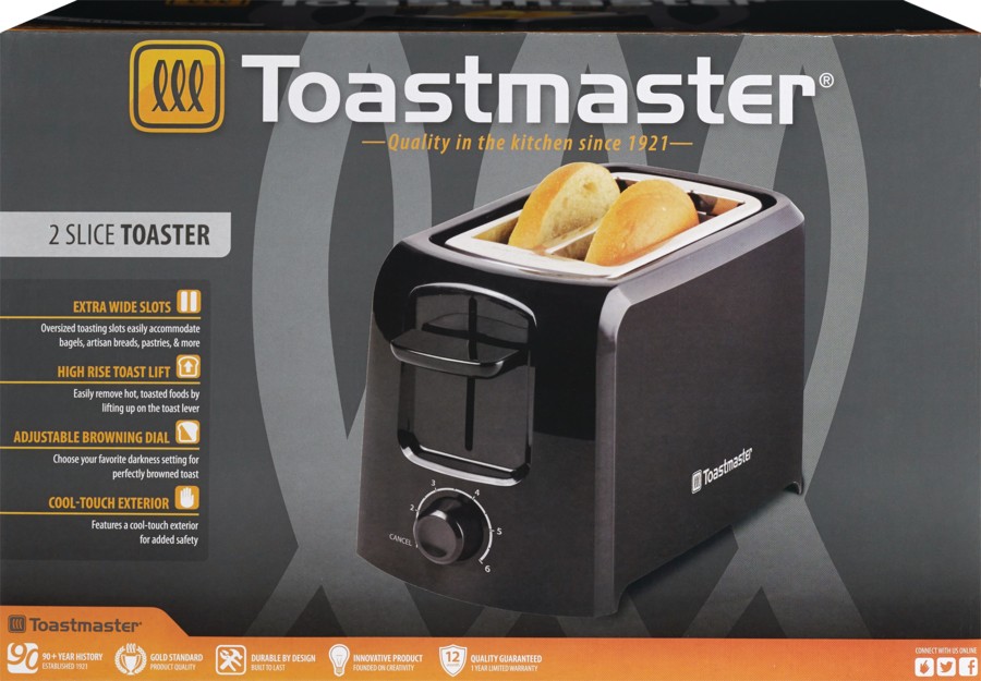 Toastmaster 2-Slice Toaster, Black Best Deals and Price History at ...