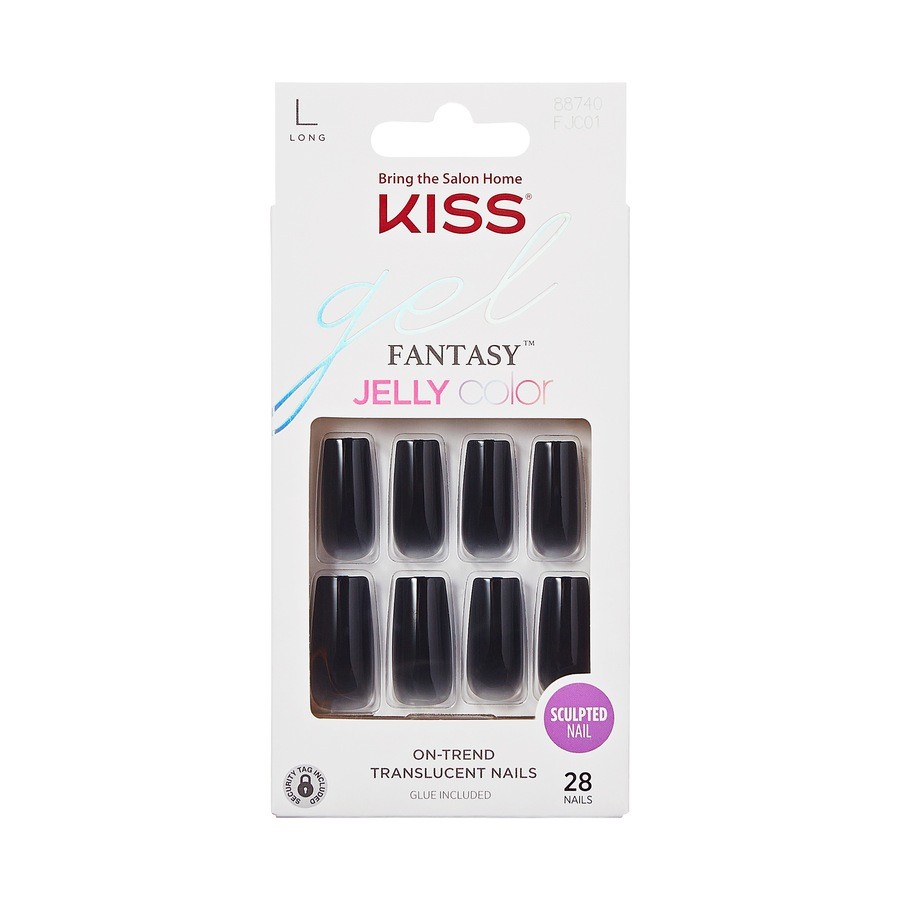 KISS Gel Fantasy Jelly Color Sculpted Fake Nails, Quince Jelly , 28 ...