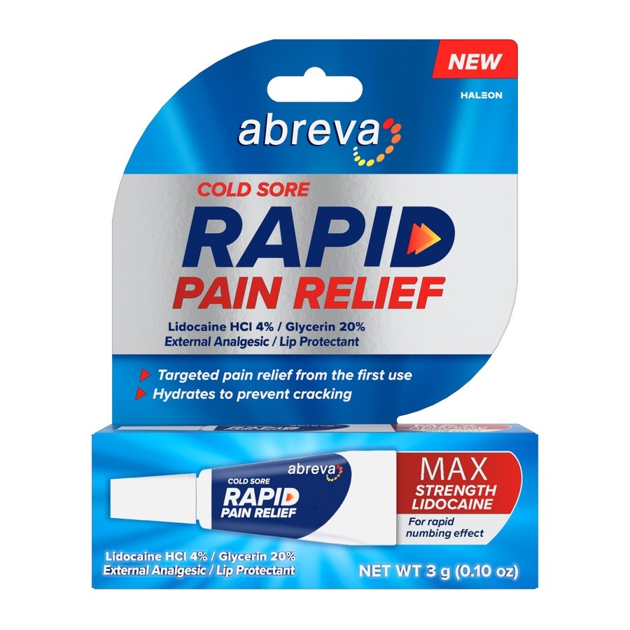 Abreva Cold Sore Treatment Rapid Pain Relief Cream, 0.1 OZ Best Deals ...