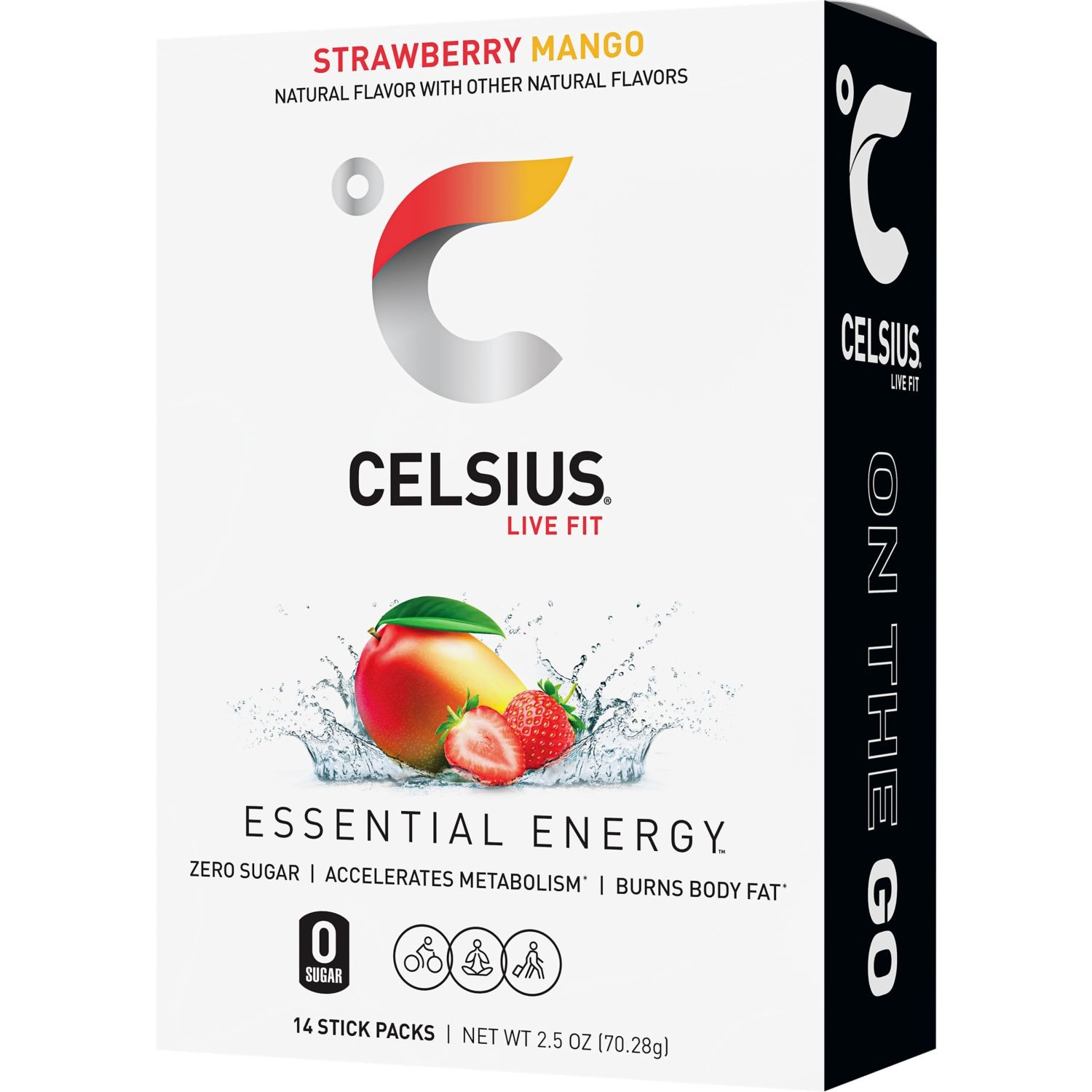 Celsius Strawberry Mango On-The-Go Packets, 14 CT Deals and Price ...