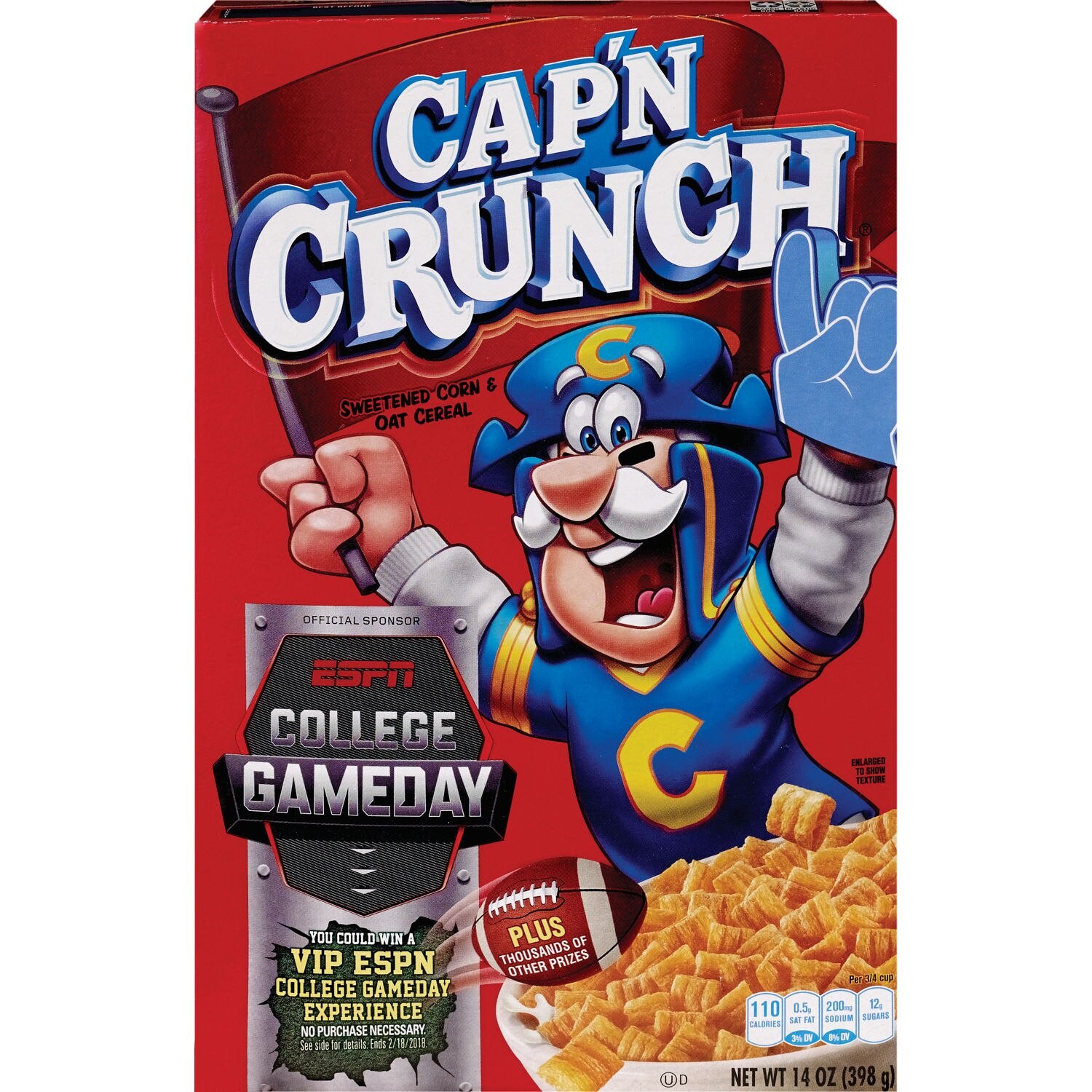Quaker Cap'n Crunch Cereal, Original, 14 oz Deals and Price History at ...