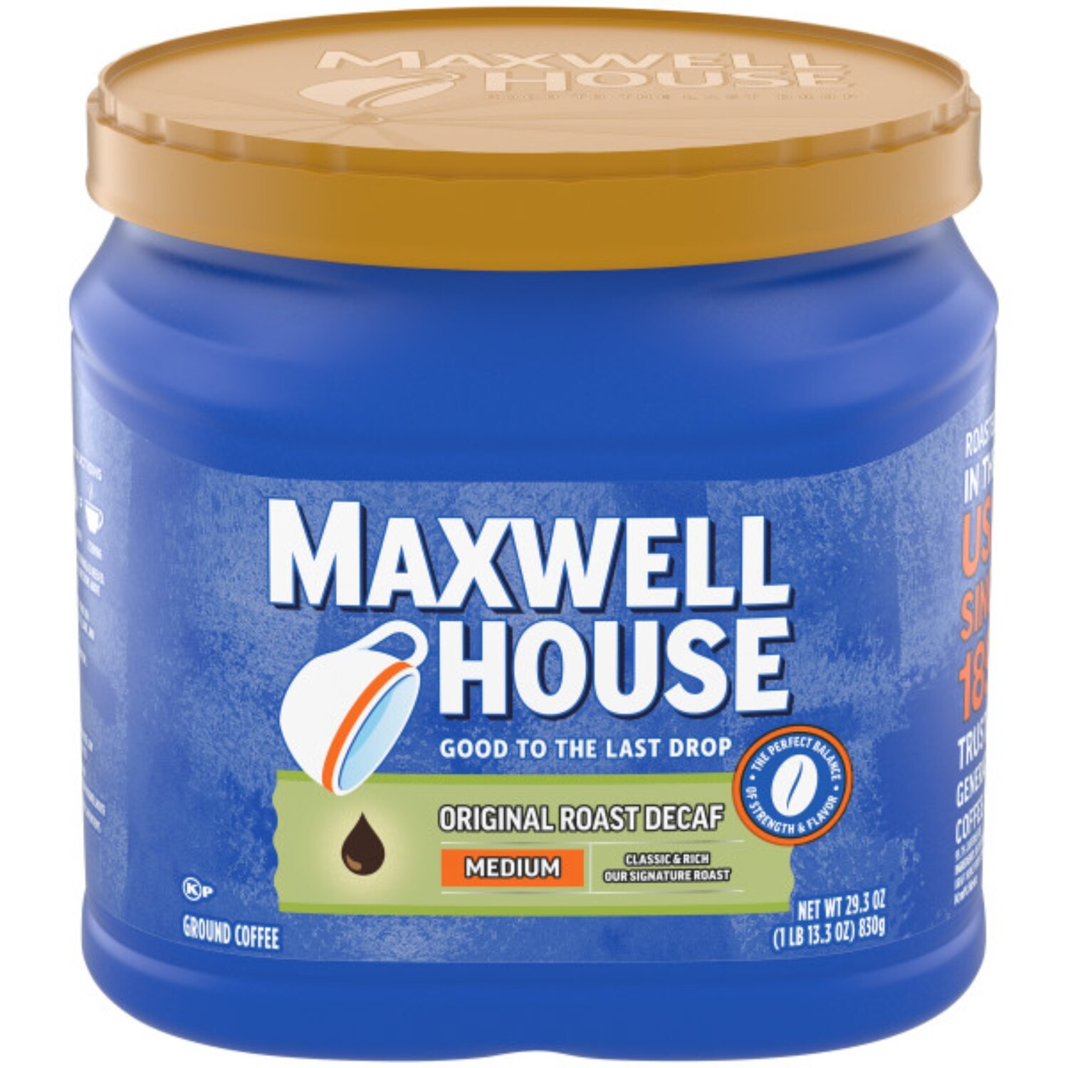 Maxwell House Ground Coffee, Original Medium Roast Decaf, 29.3 oz Deals ...