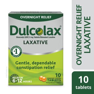Dulcolax Laxative Tablets for Overnight Relief, 10 ct | CVS Best Deals ...
