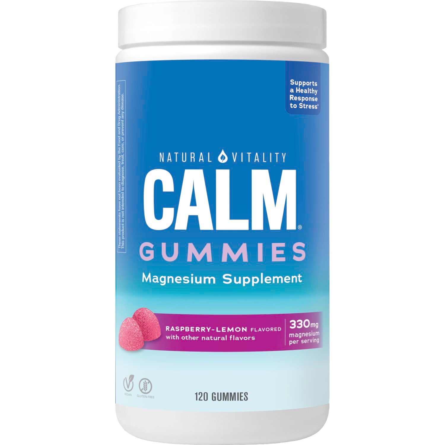 Natural Vitality Calm Magnesium Supplement Gummies, Raspberry-Lemon Flavor, 120 CT melhores ...