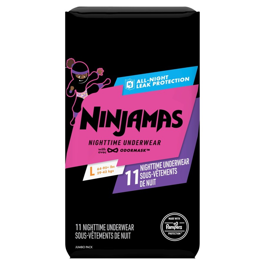 Ninjamas Nighttime Underwear, L/XL, 11 ct | CVS Best Deals and Price ...