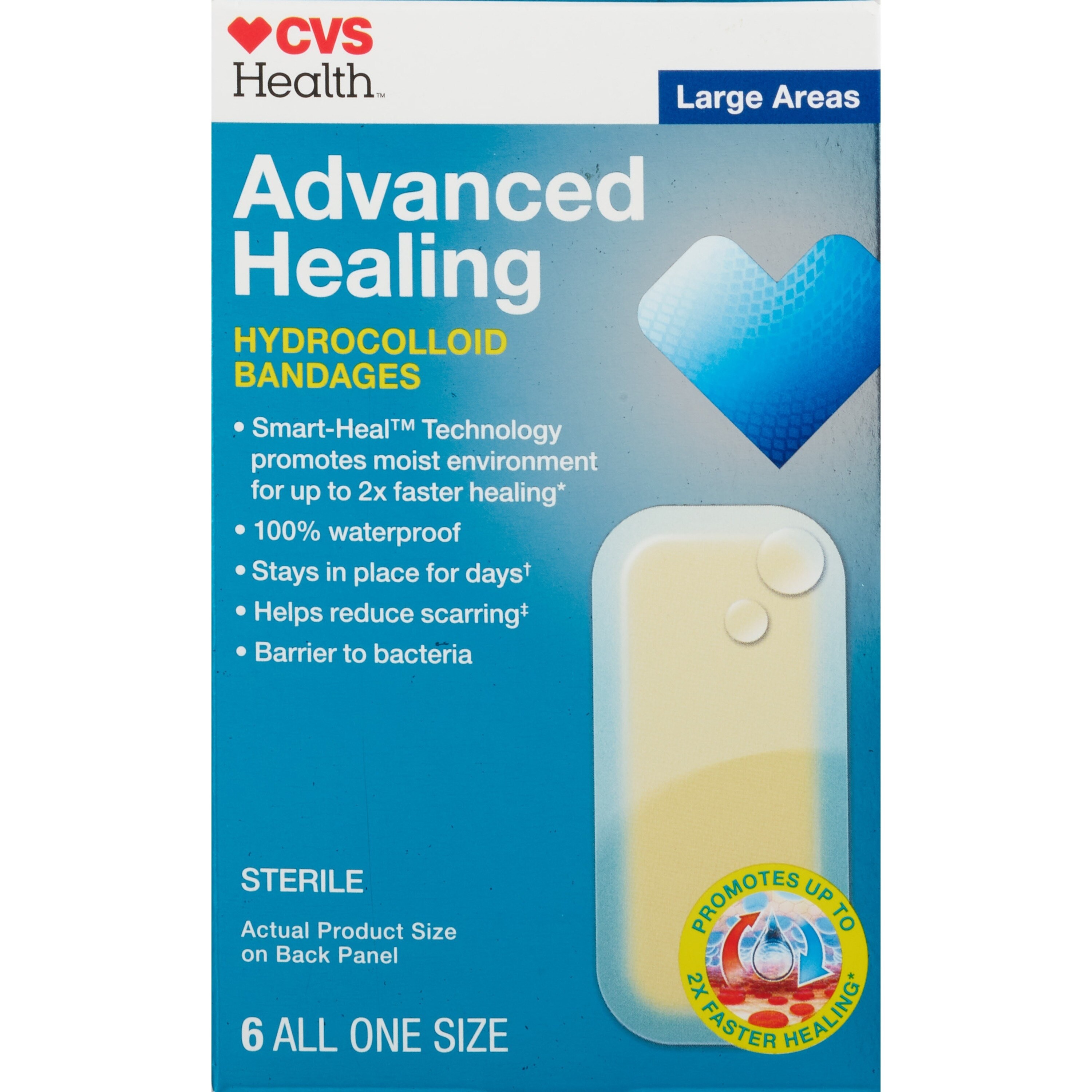 CVS Advanced Healing Premium Bandages, Large, 10 CT Deals and Price ...