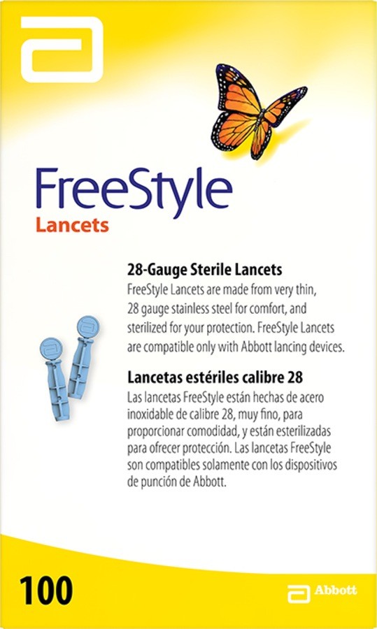 Freestyle 28 Gauge Sterile Lancets, 100 ct | CVS Best Deals and Price ...