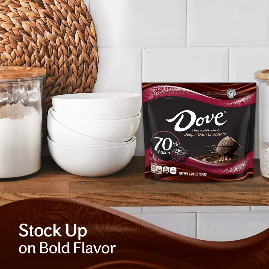 Dove Promises Deeper Dark Chocolate 70% Cacao, 7.23 oz Best Deals and ...